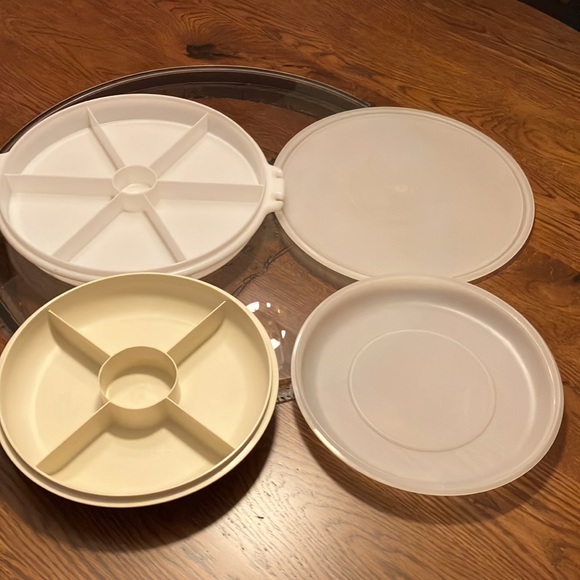 Tupperware | Kitchen | 2 Vintage Tupperware Divided Trayplatter | Poshmark